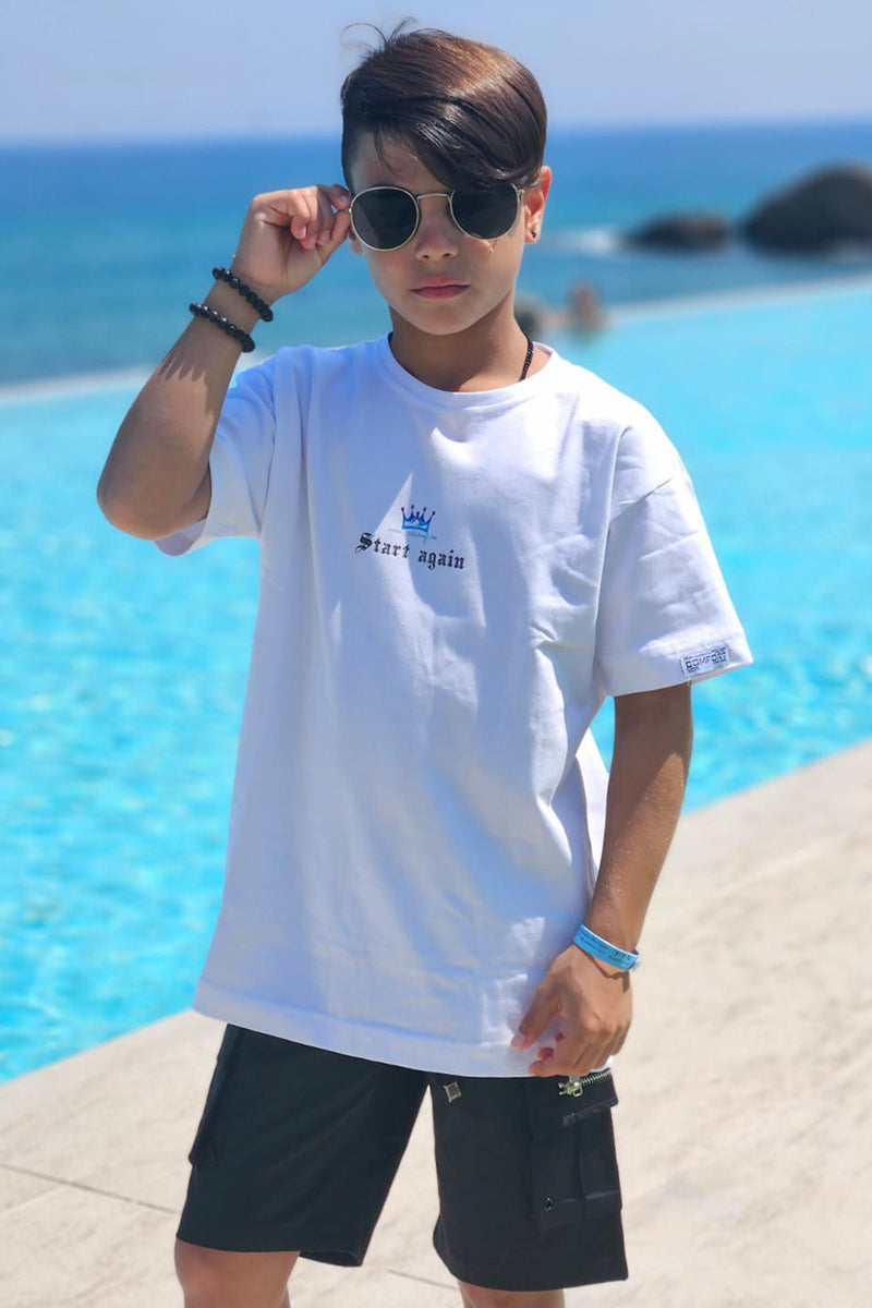 חולצת אוברסייז CROWN – FLIPPER - בגדי ילדים